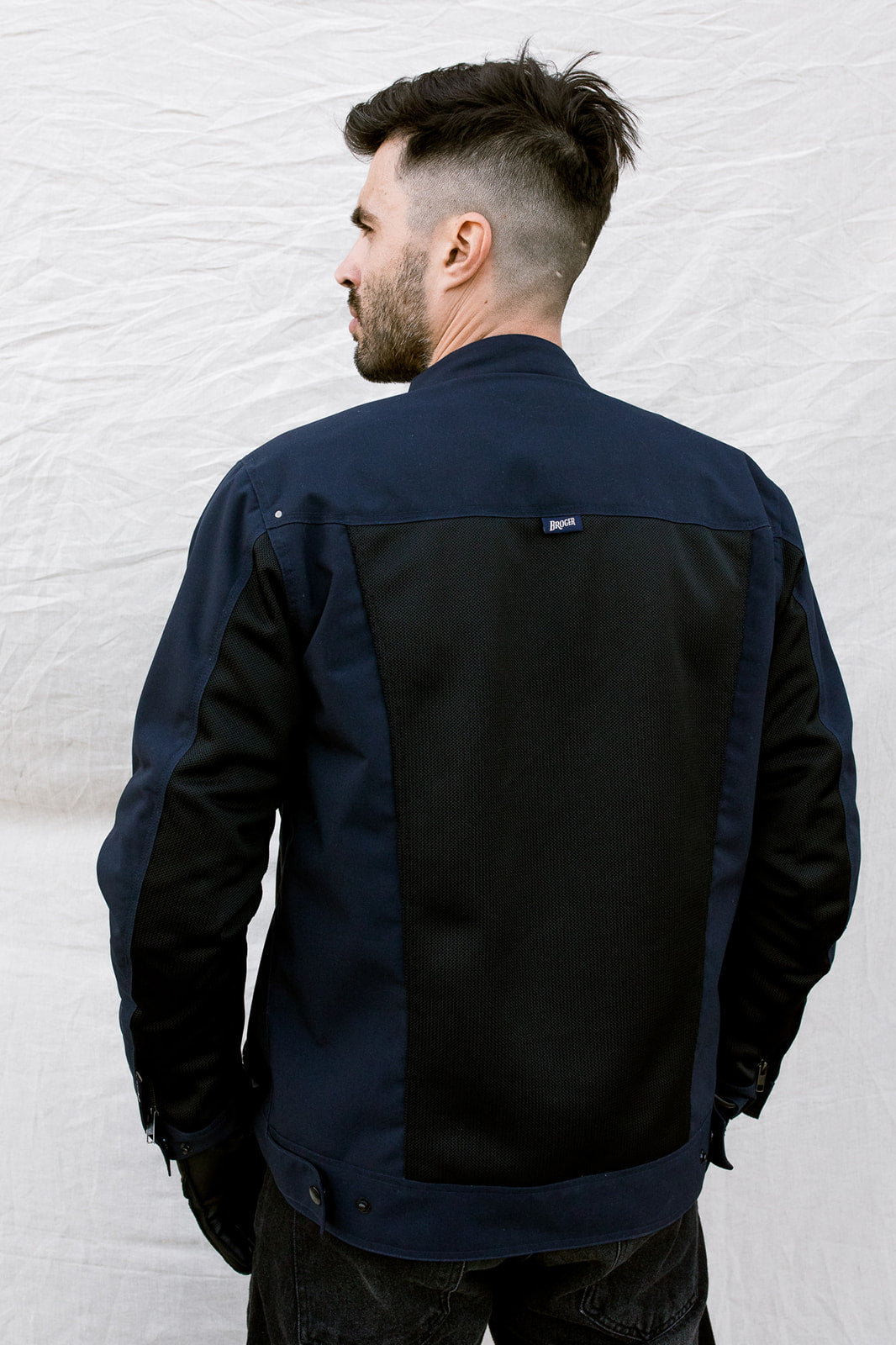 California Navy Blue/Black Jacket - Tactel® – Broger Moto